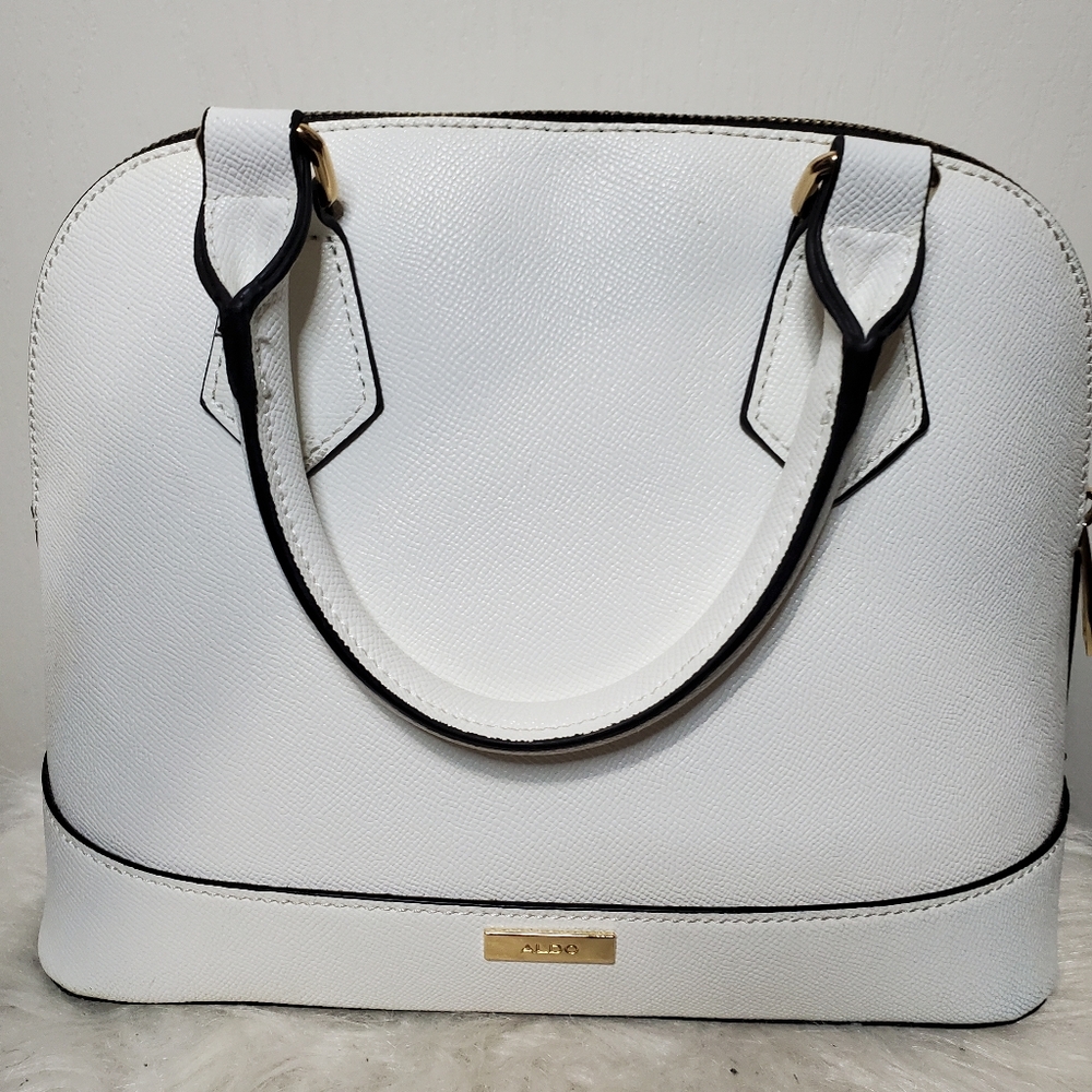 Aldo White Crossbody Handbag Purse - Gem